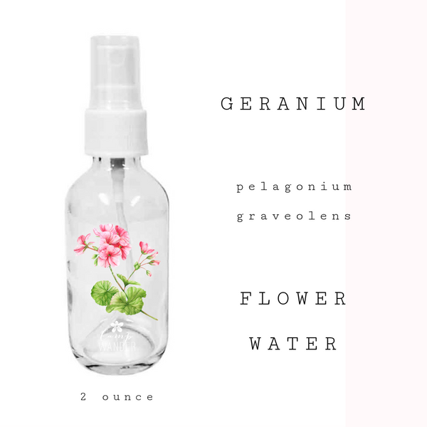 Flower Water - Geranium - Camp Wander